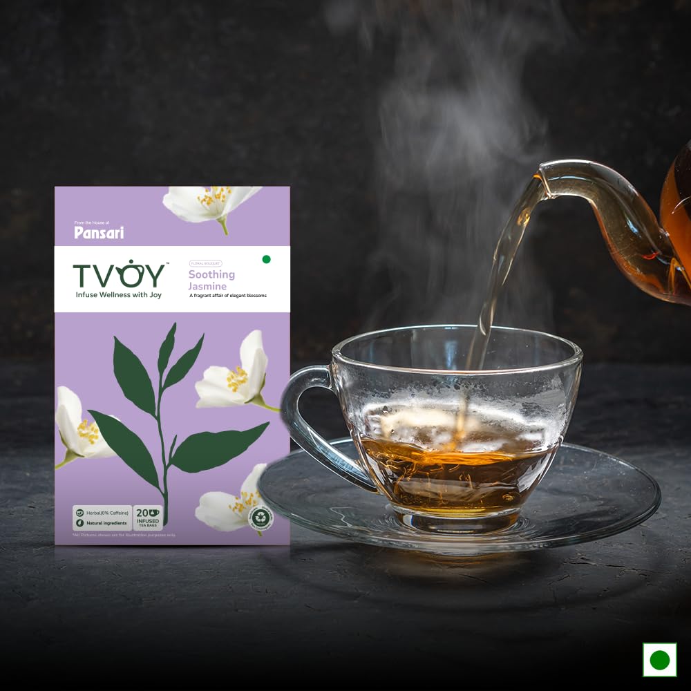 TVOY Jasmine Green Tea – Antioxidant-Rich Floral Blend for Relaxation